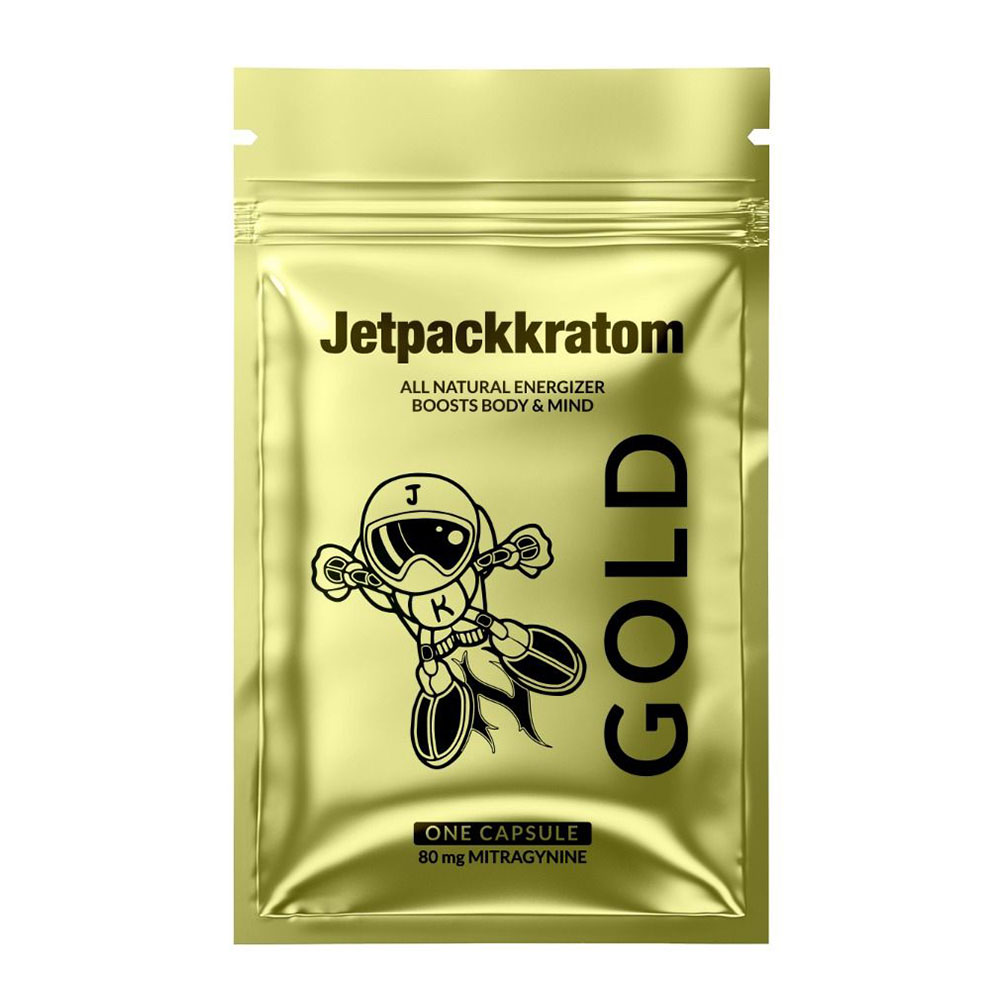 Jetpack Kratom Gold 80 mg extract - 2 caps | Dutch-smart